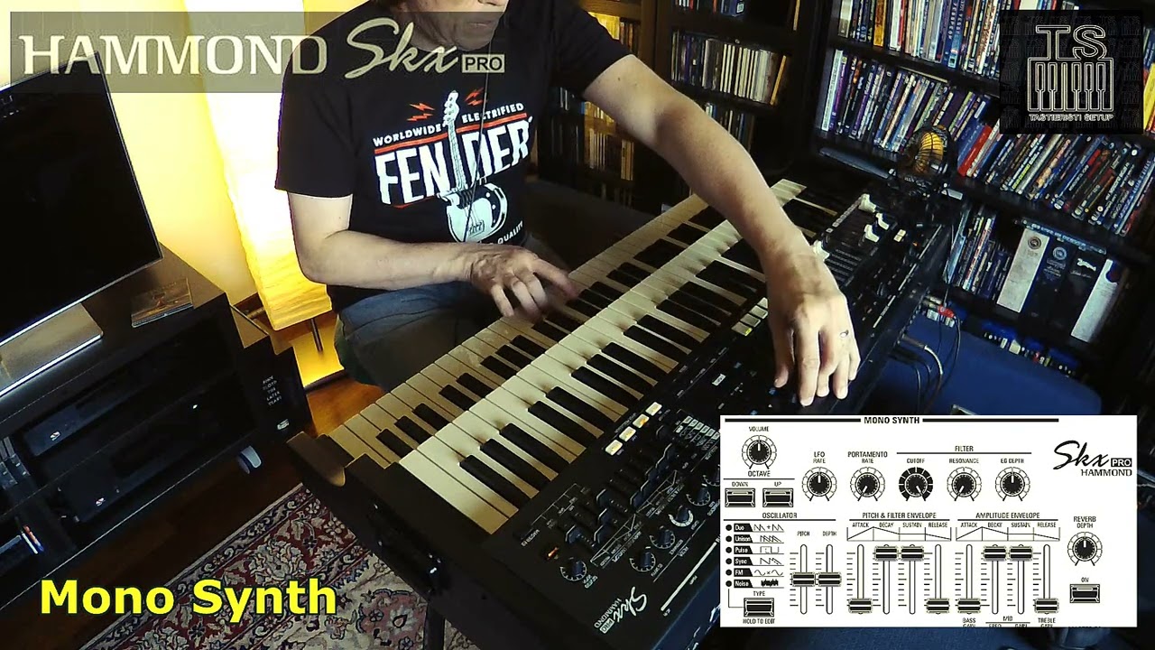 Hammond Skx PRO - focus on MONO SYNTH section - Tastieristi.it