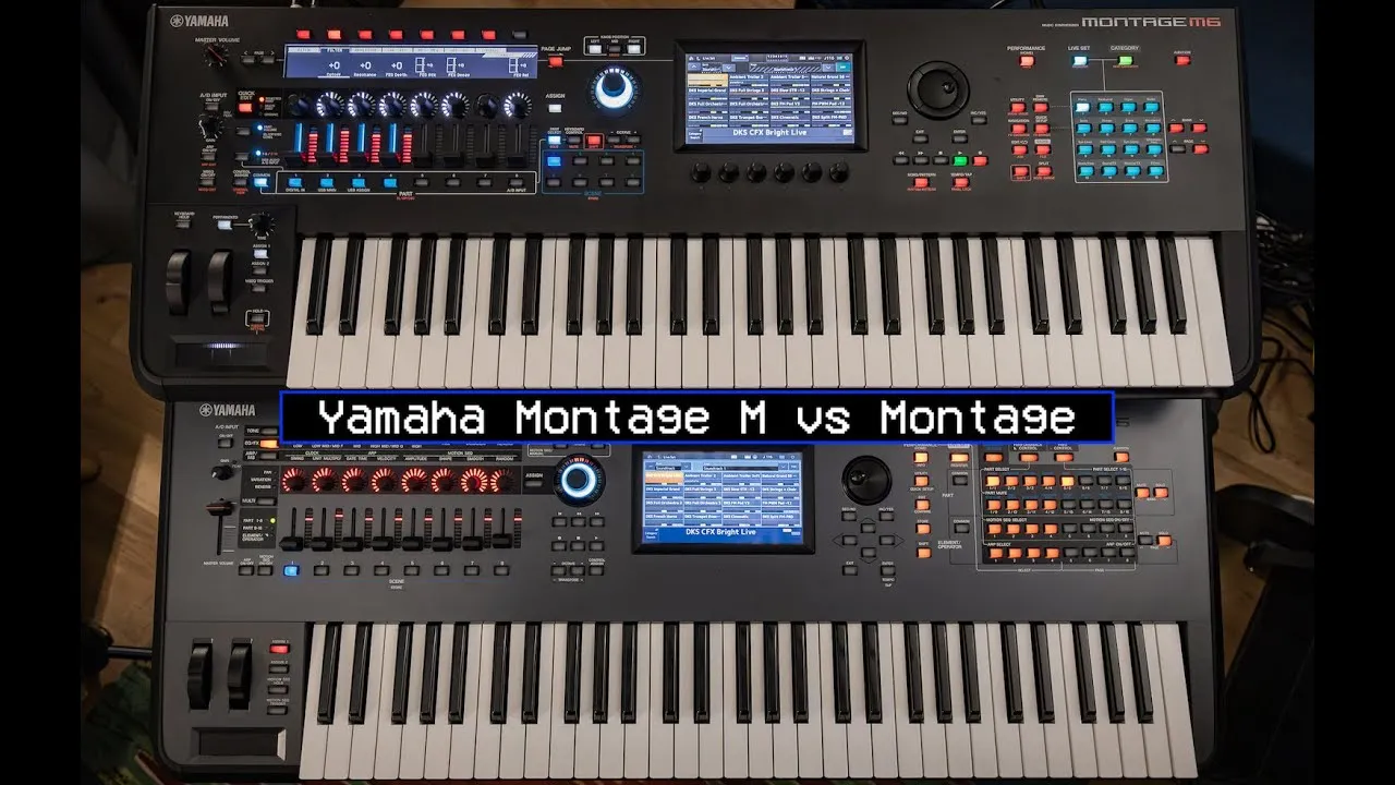 Yamaha Montage M vs Yamaha Montage [AWM2 & FM-X Sounds] | No Talking ...